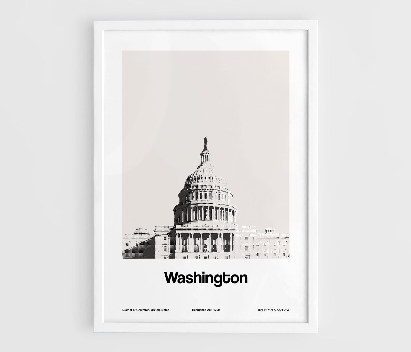 Washington DC Print United States Capitol Poster Capitol - Etsy