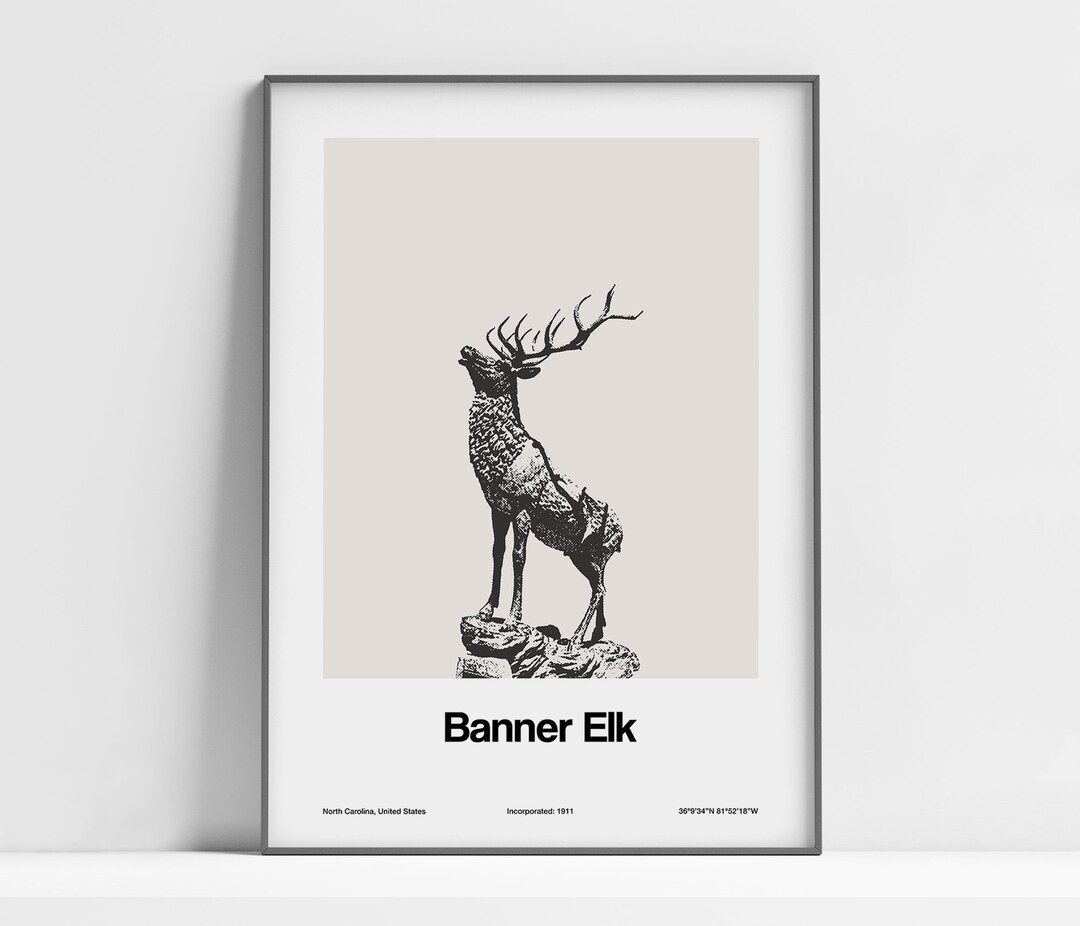 Banner Elk NC Print, Banner Elk North Carolina Poster, Banner Elk ...