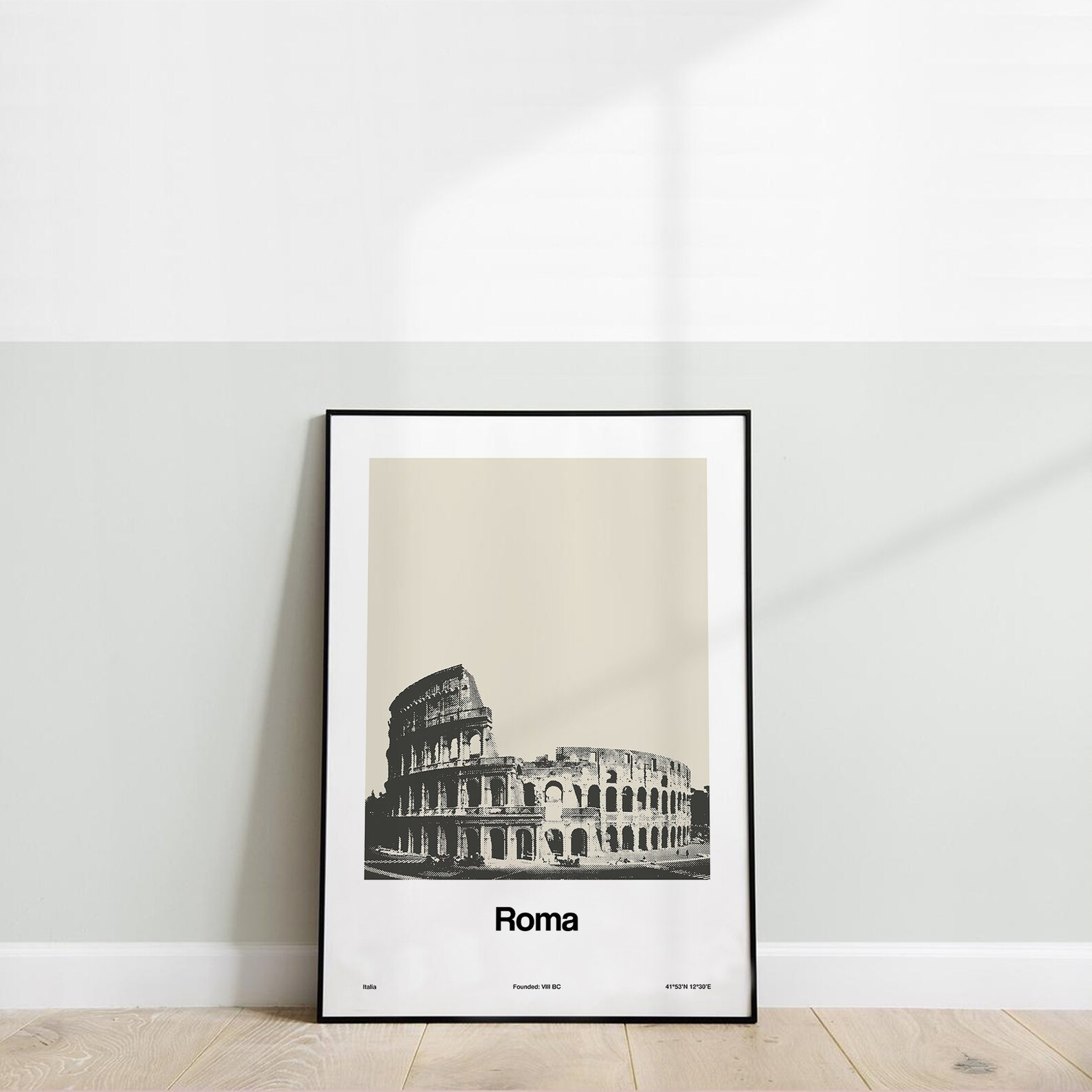 Rome Poster Rome Colosseum Italy Print Rome Skyline Roma | Etsy