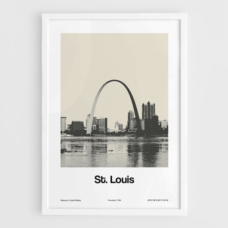 St Louis Poster - Etsy