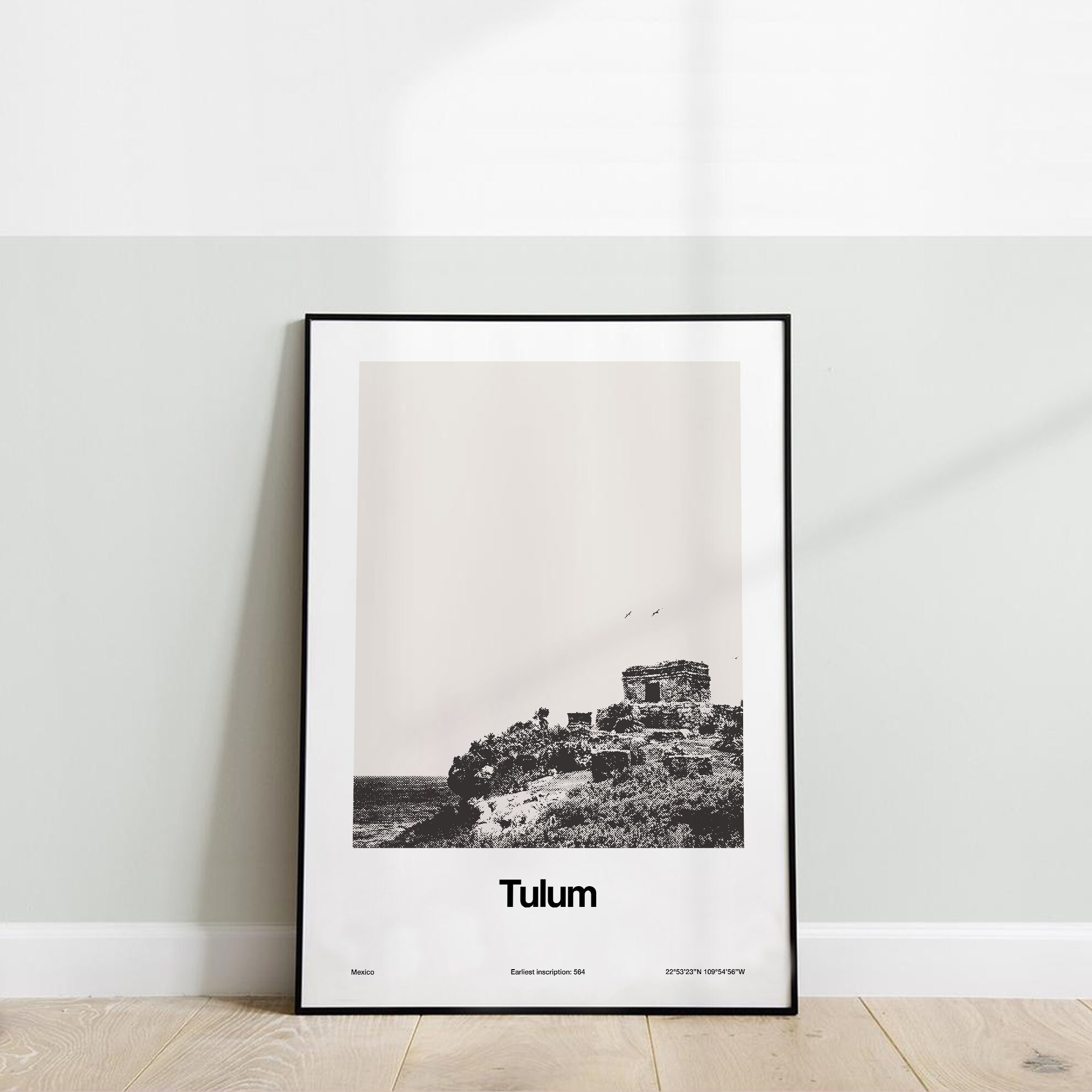 Tulum Mexico Poster the Ancient Fortress of Tulum Print - Etsy