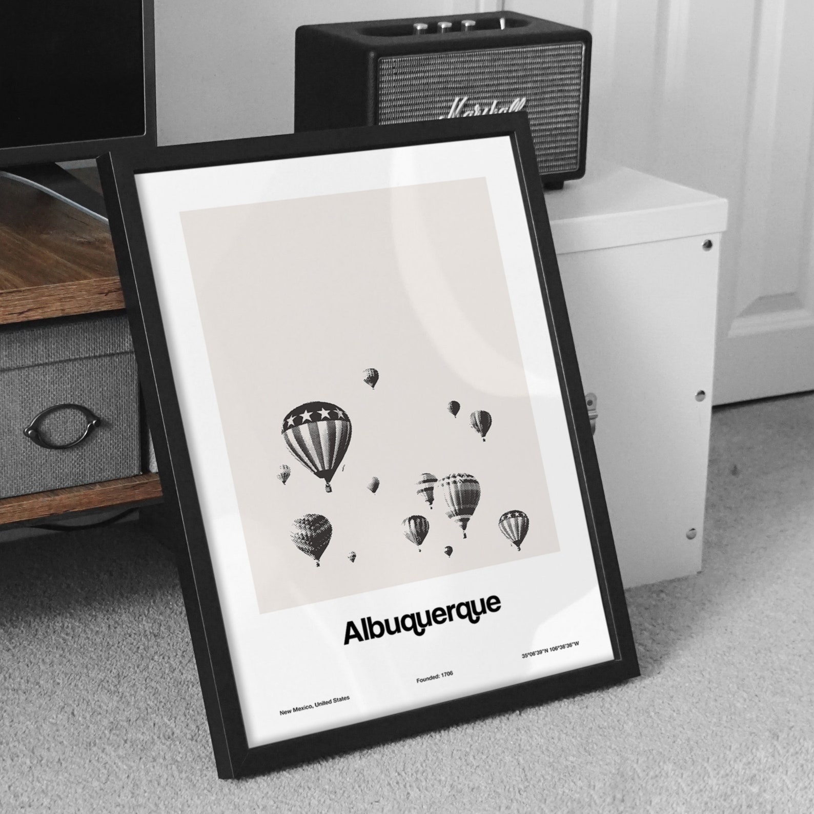 Albuquerque Balloon Fiesta Print, Albuquerque New Mexico Poster ABQ ...