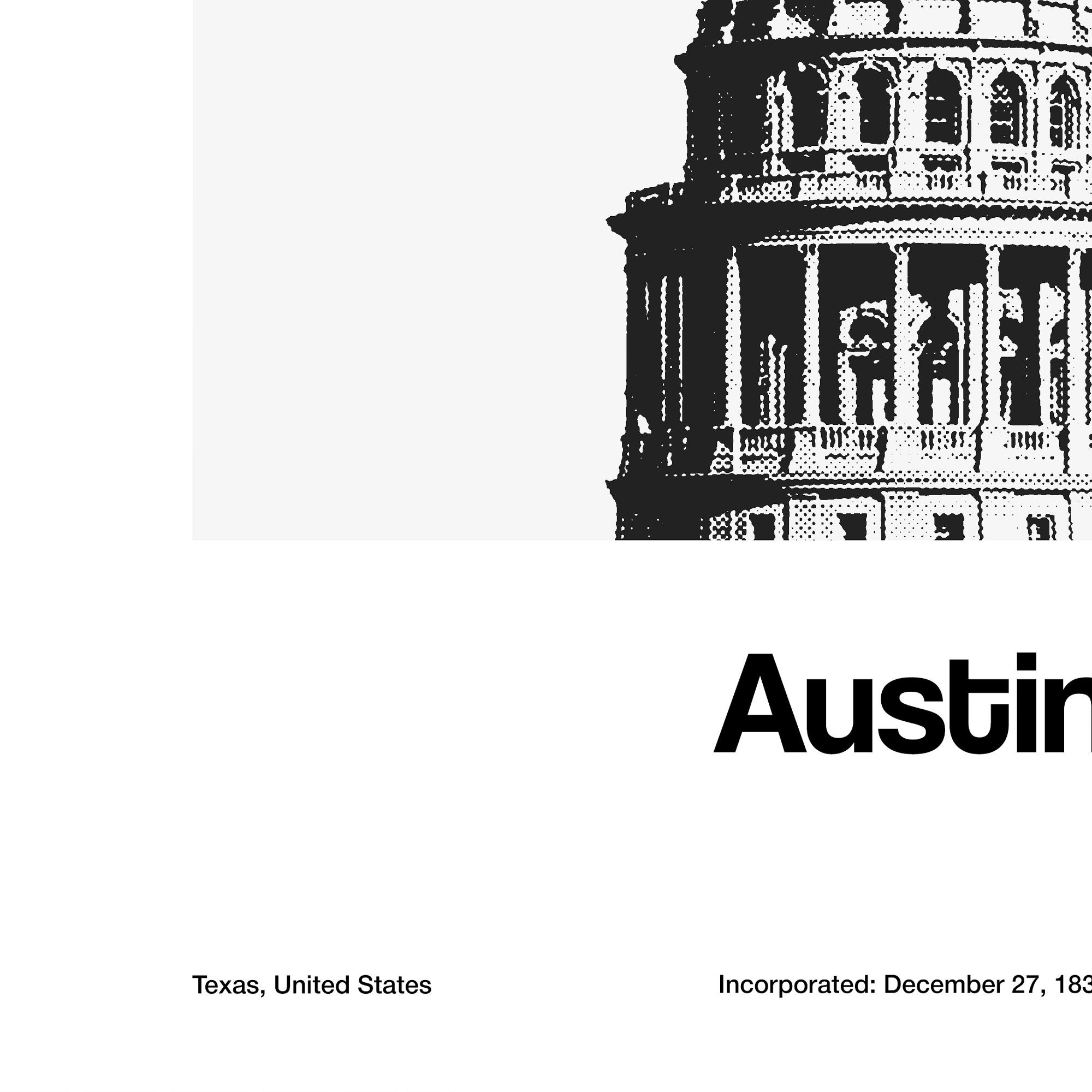 Austin TX Print Austin Texas Poster Austin Texas State - Etsy