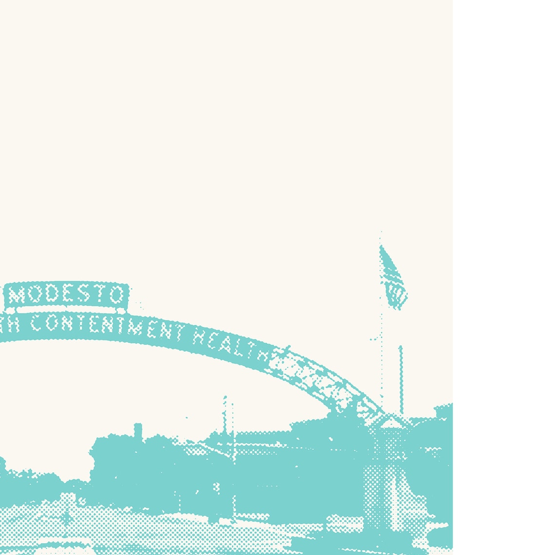 Modesto California Print City of Modesto Arch Poster Modesto | Etsy
