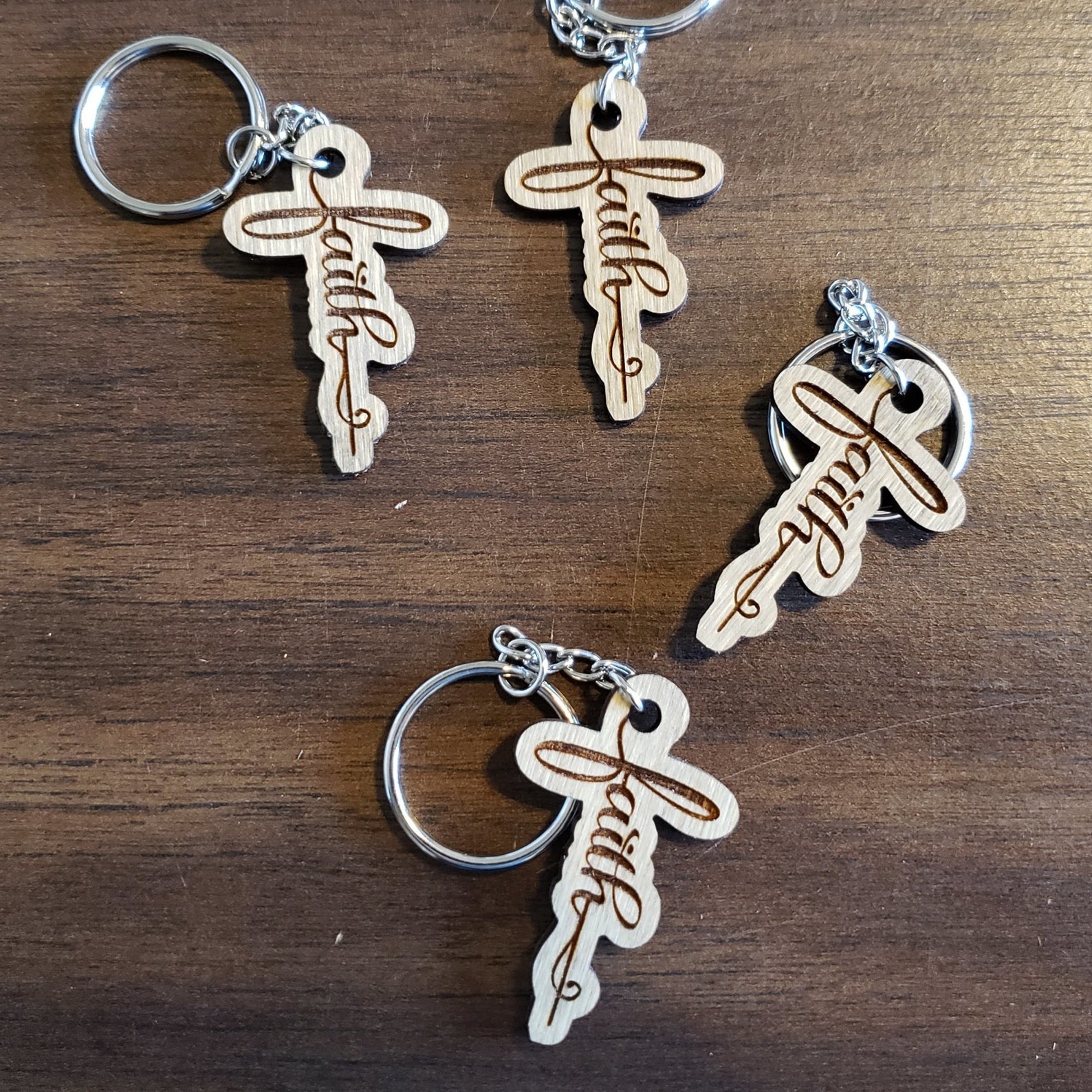Christian Key Chain Faith Cross Keychain - Etsy