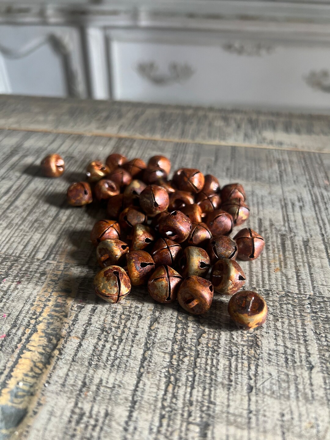 Aged Rusted 1/2 Inch Bells - Etsy