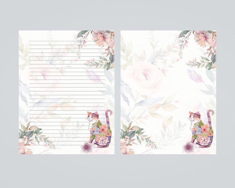 Wild Cat Printable Stationery, Printable Stationary, Printable Writing ...