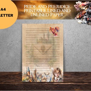 Magic School of Wizard Printable Note, Letter Paper, Printable Paper ...