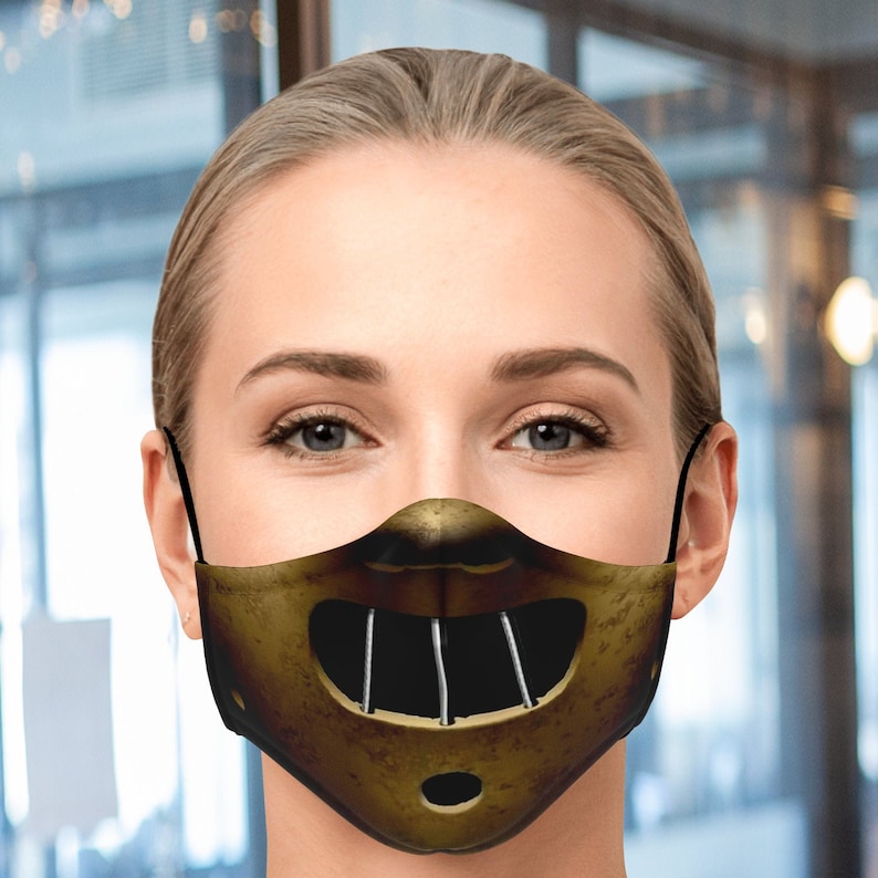 Hannibal Lector Face Mask With Filter Unisex Face Mask With | Etsy