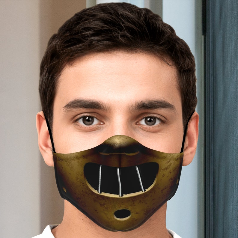 Hannibal Lector Face Mask With Filter Unisex Face Mask With | Etsy