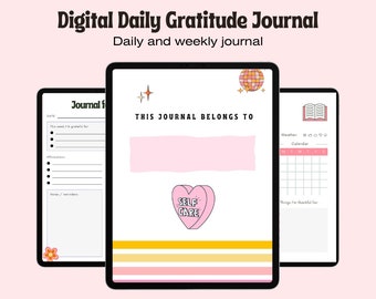 Digital Gratitude Journal | Daily Gratitude Journal for Ipad, Goodnotes ...