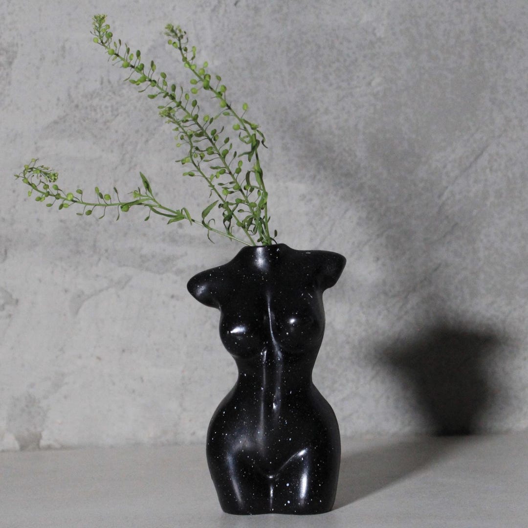 Black Body Vase | Handmade Ceramic, Home Decor, Sculpture, Home ...