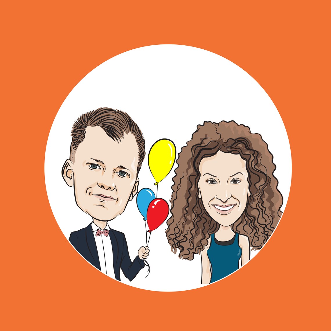 Design custom Caricature drawing from photo | Etsy