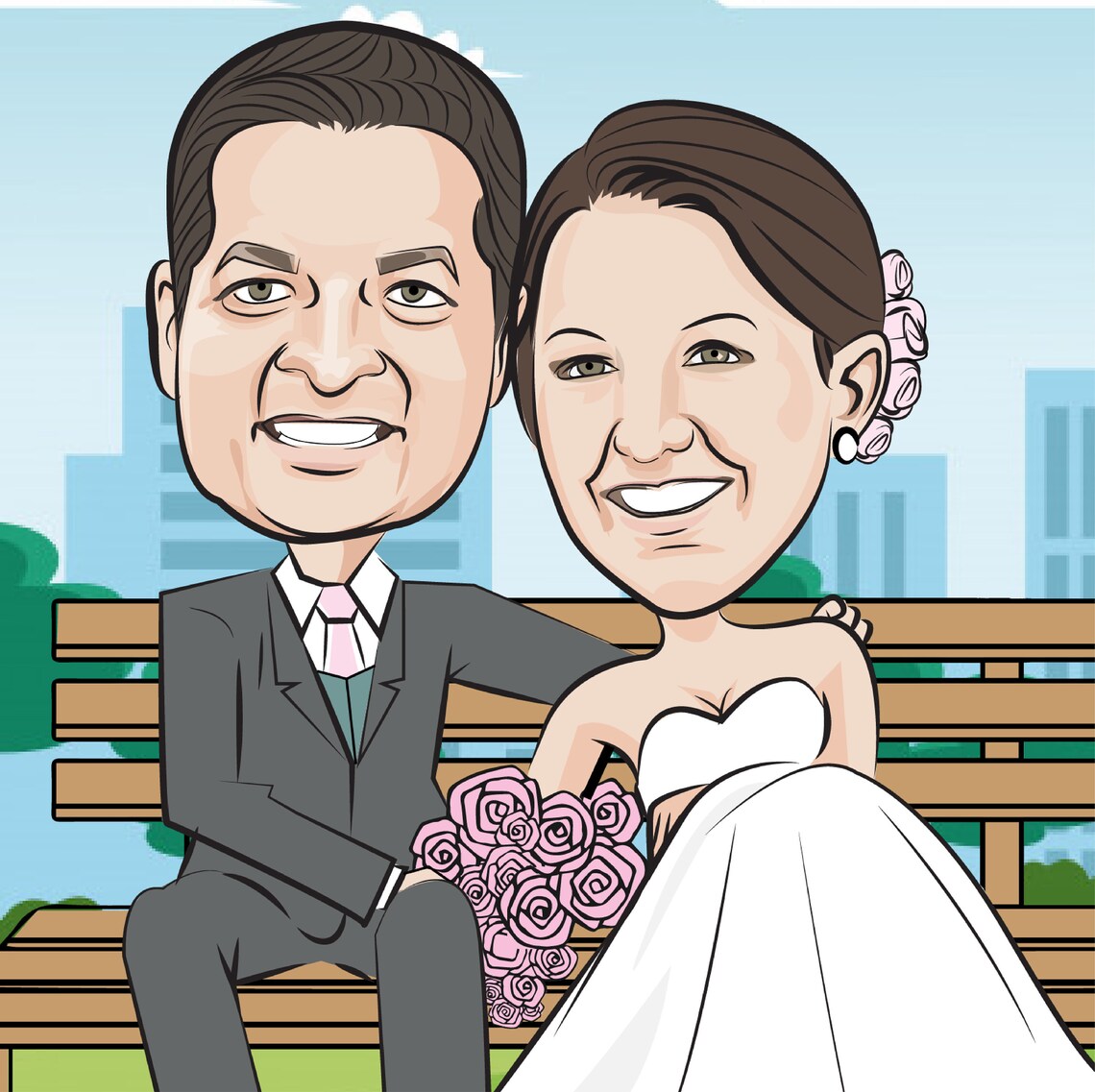 Design Custom Caricature Drawing From Photo | Etsy