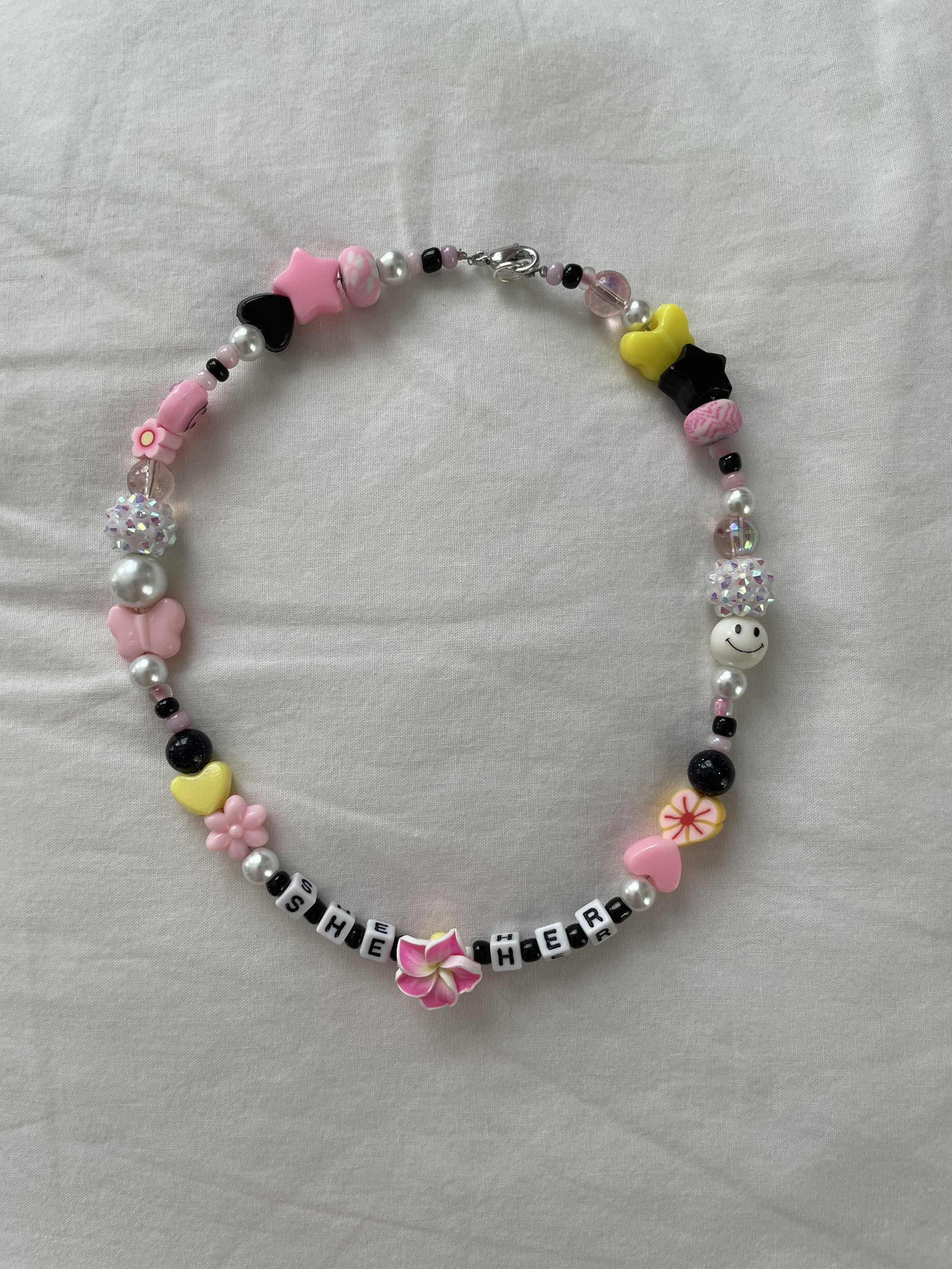 Y2K Word Message Beaded Necklaces - Etsy