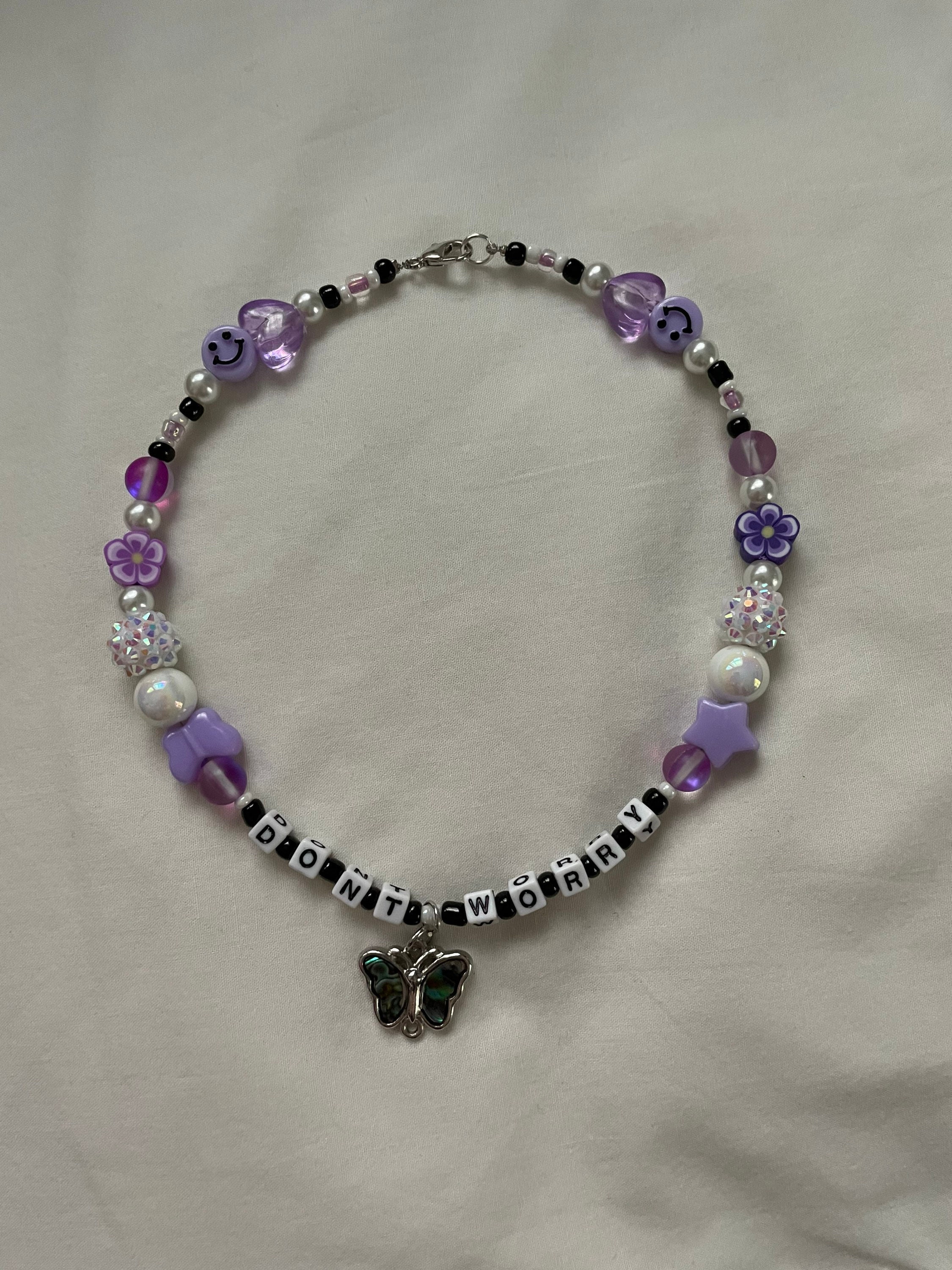 Y2K Word Message Beaded Necklaces - Etsy