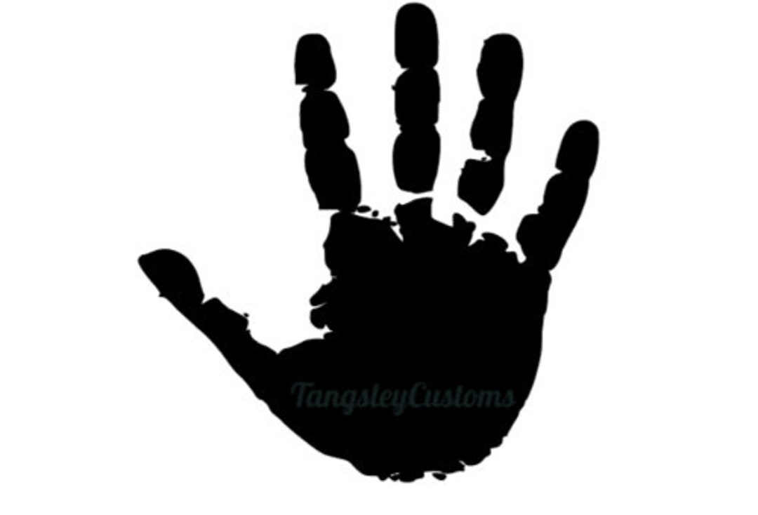 Hand Print SVG Cut File for Cricut and Silhouette, Kids Handprint, Easy ...
