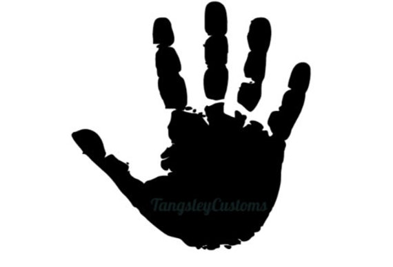 Hand Print SVG Cut File for Cricut and Silhouette Kids - Etsy