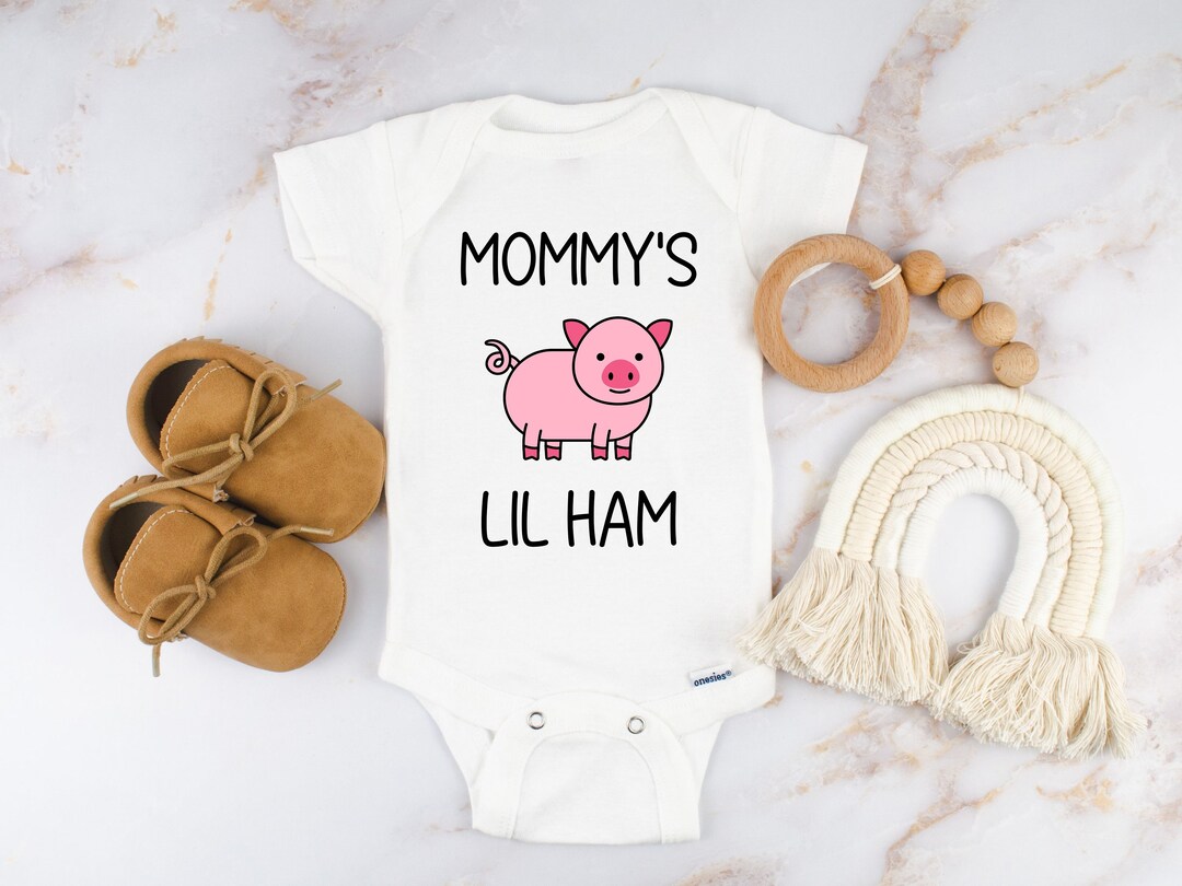 Mommy's Lil Ham Bodysuit for Babies, Infant Clothing, Newborn Coming ...