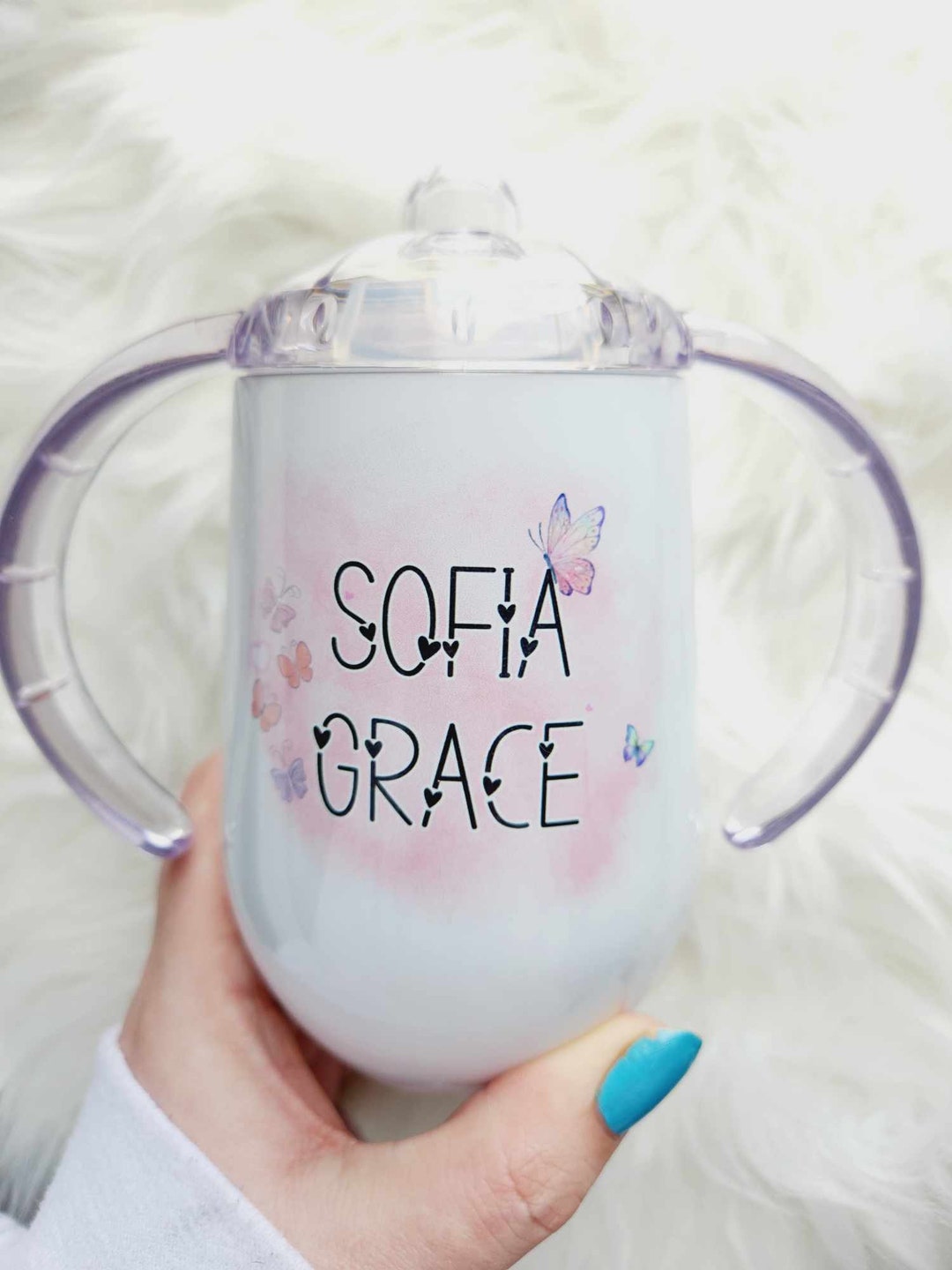 Personalized 12oz Sippy Cup for Babies and Toddlers. Add Your Name ...