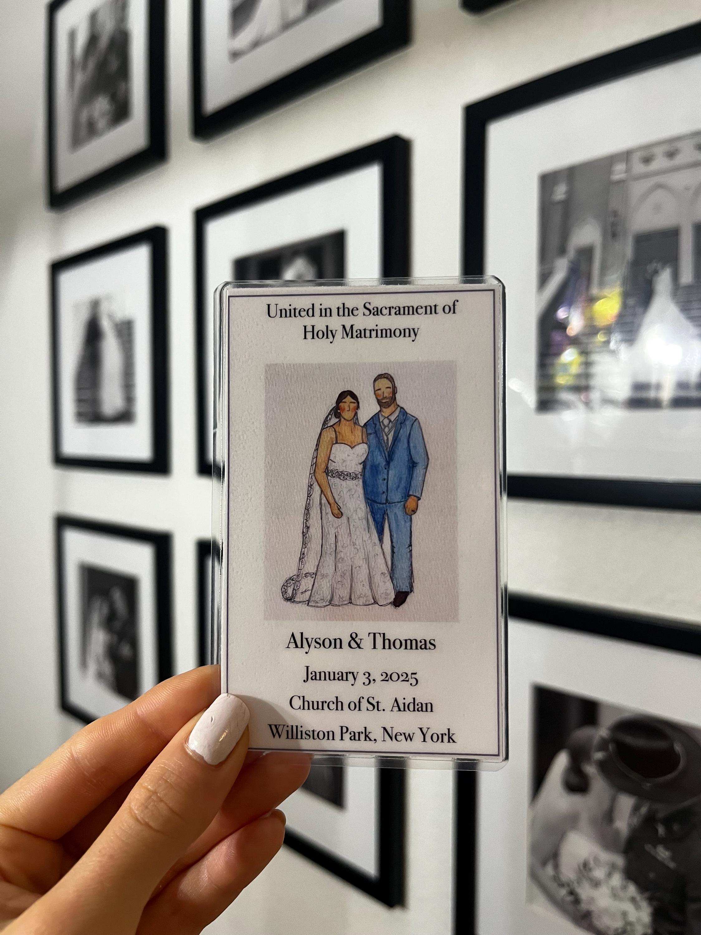 Personalized Church Engagement Invitation: Custom Christian Wedding ...