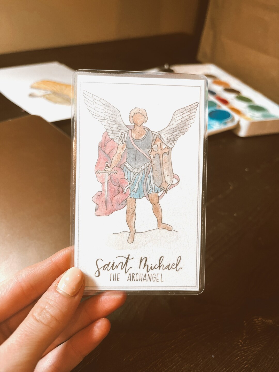 Saint Michael the Archangel Prayer Card Catholic Gift St. Michael ...