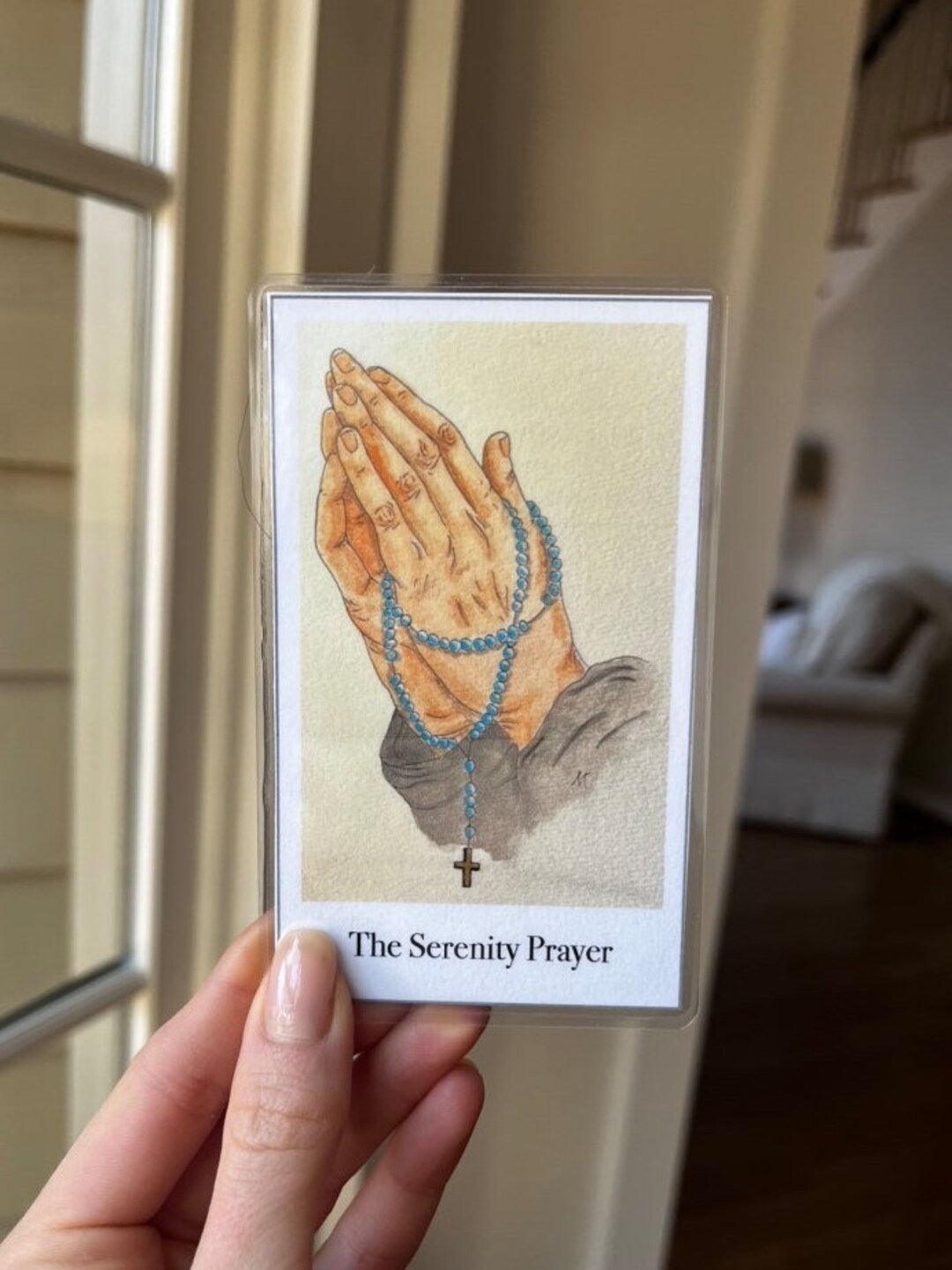 Serenity Prayer Card Prayer of Serenity Surrender Prayer - Etsy
