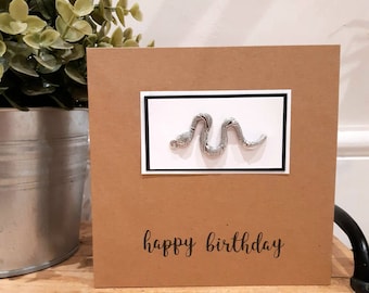 Pop-up Snake Birthday Card - Etsy