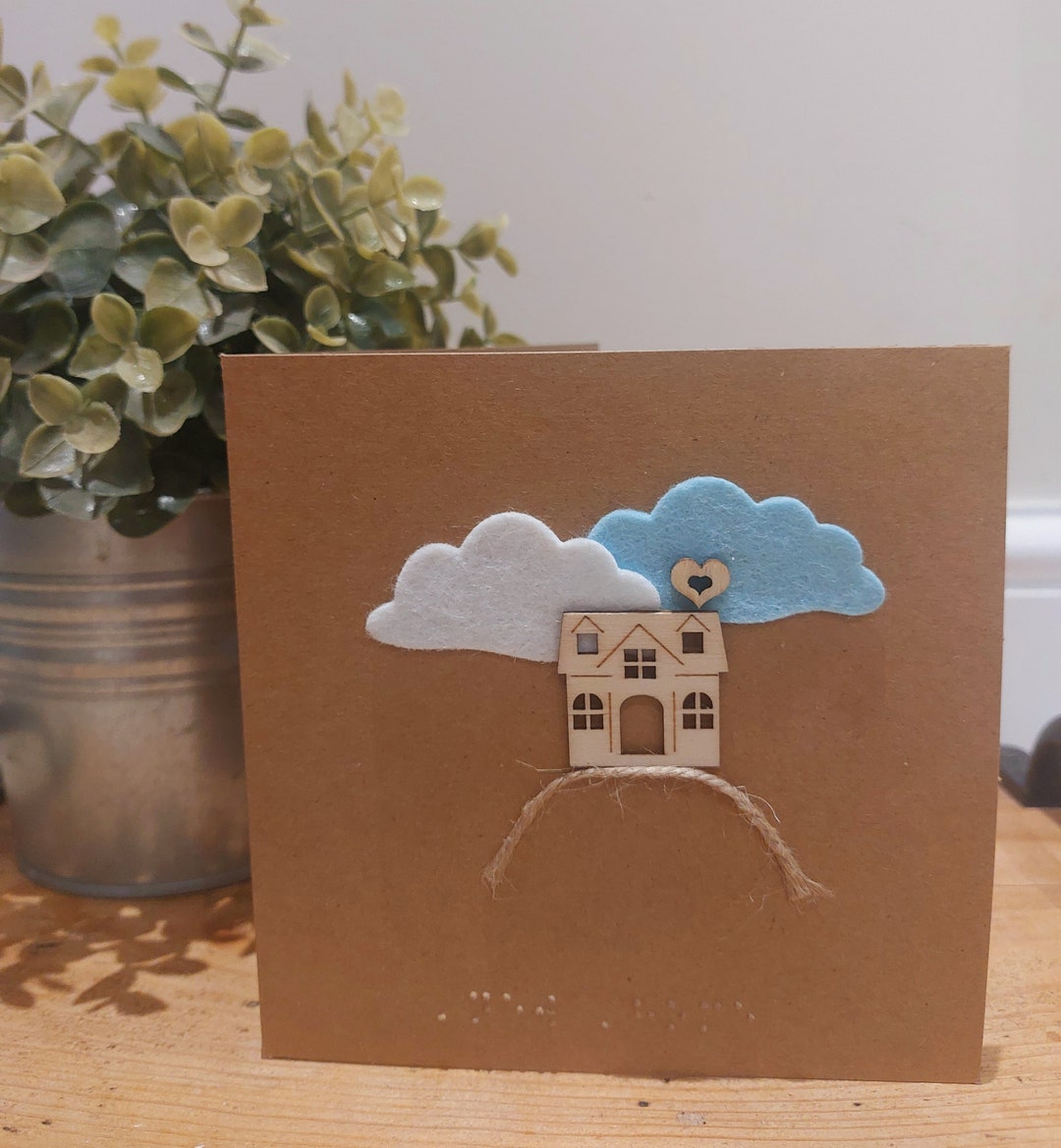 Braille New Home Card: Tactile Gift for Sight Impaired - Etsy