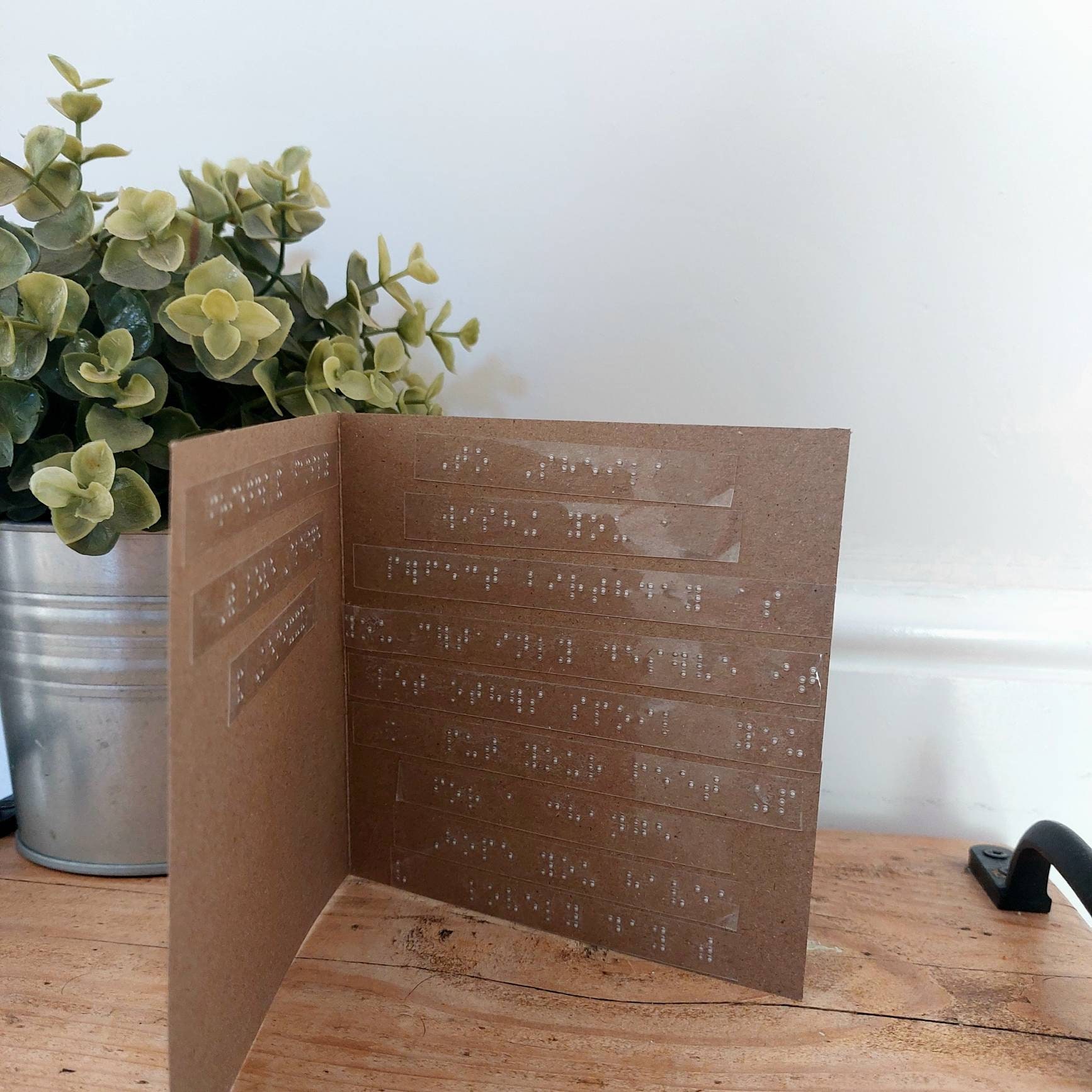 Braille Dog Birthday Card. Braille Thank You Card. Braille - Etsy UK