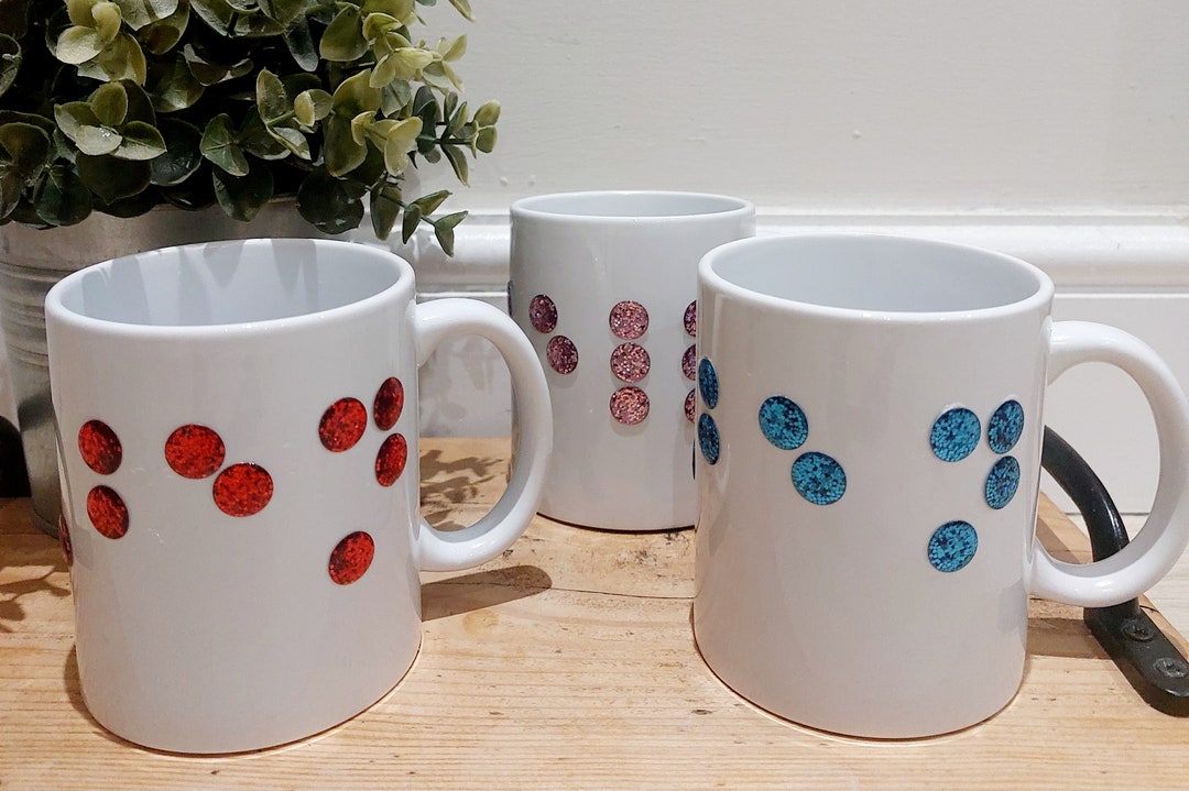 Braille Personalized Name Mug: Gift for the Blind - Etsy