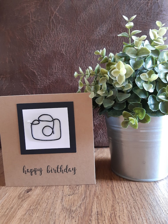 Camera Birthday Card. Happy Birthday Card. Photography | Etsy