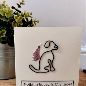 Braille Dog Bereavement Card. Dog Sympathy Card. Personalised and ...