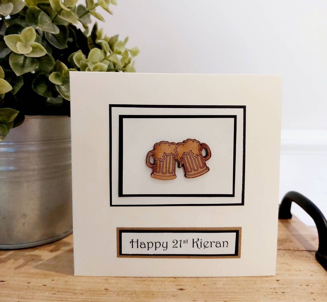 Beer Birthday Card. Lager Happy Birthday Card. Cheers Birthday Card - Etsy
