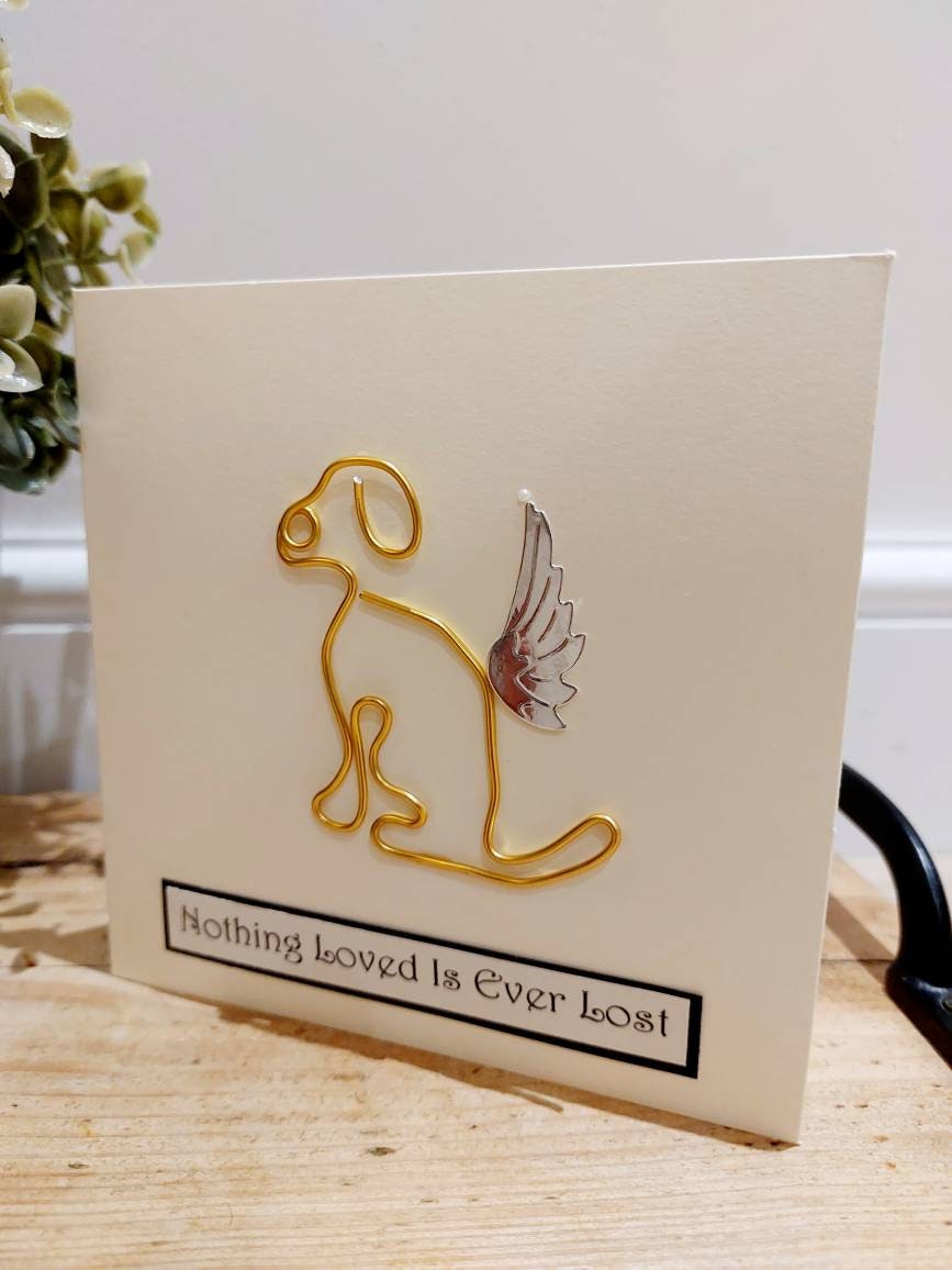 Dog Bereavement Card. Loss of Dog Card. Dog Sympathy Card. - Etsy