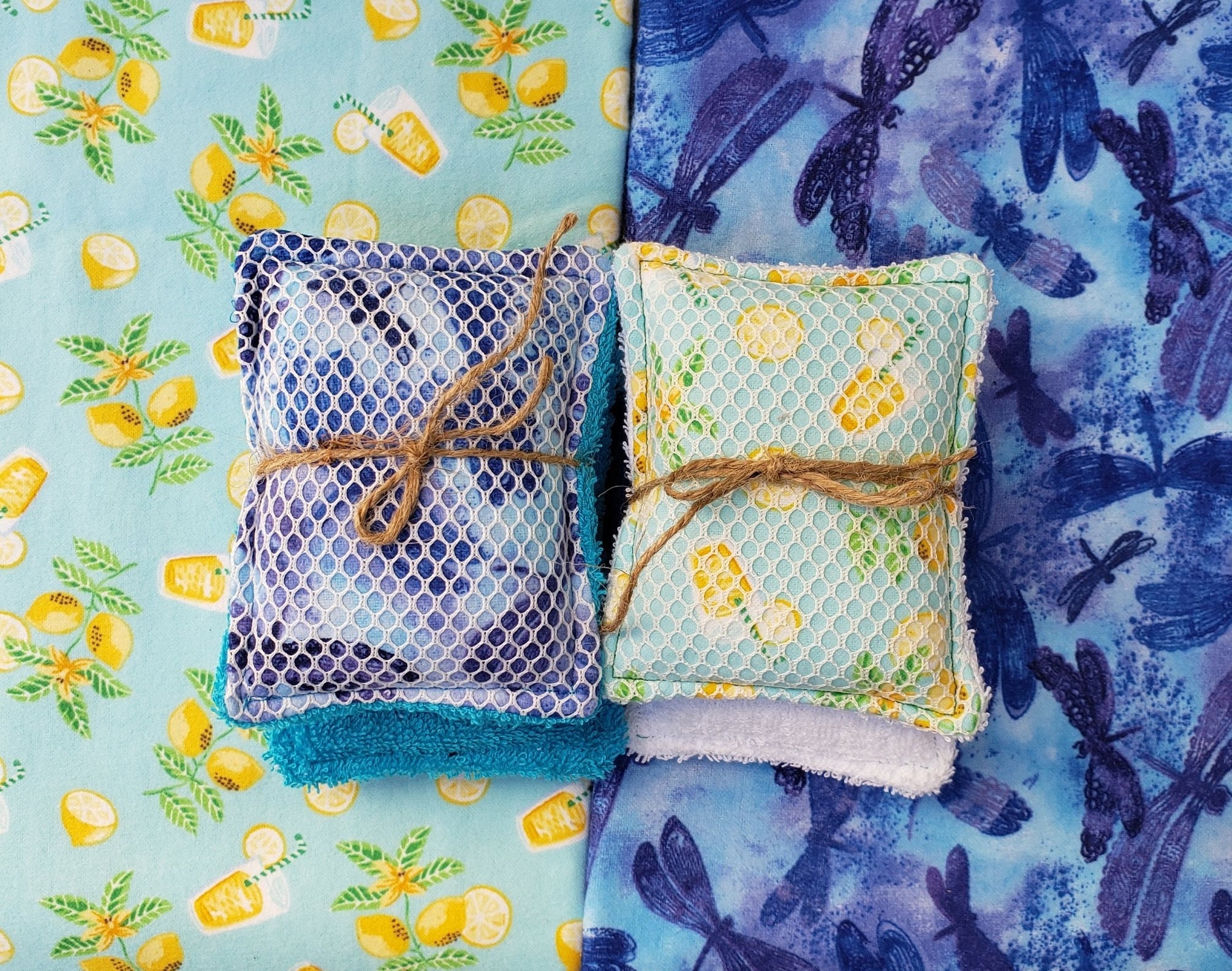 Reusable Dish Sponge Set of 2 Washable Kitchen Sponge | Etsy