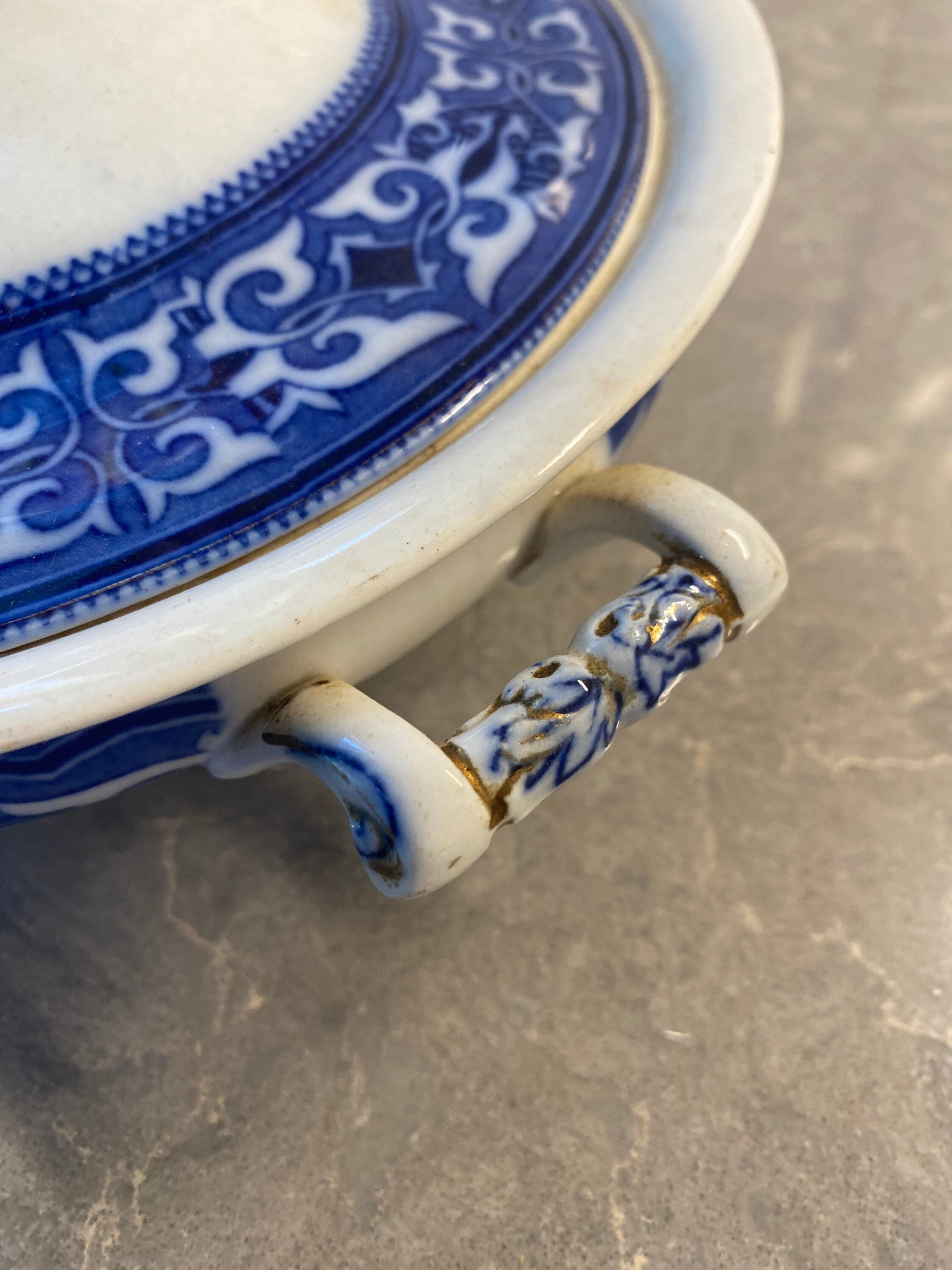 Flow Blue Johnson Bros England Tureen - Etsy