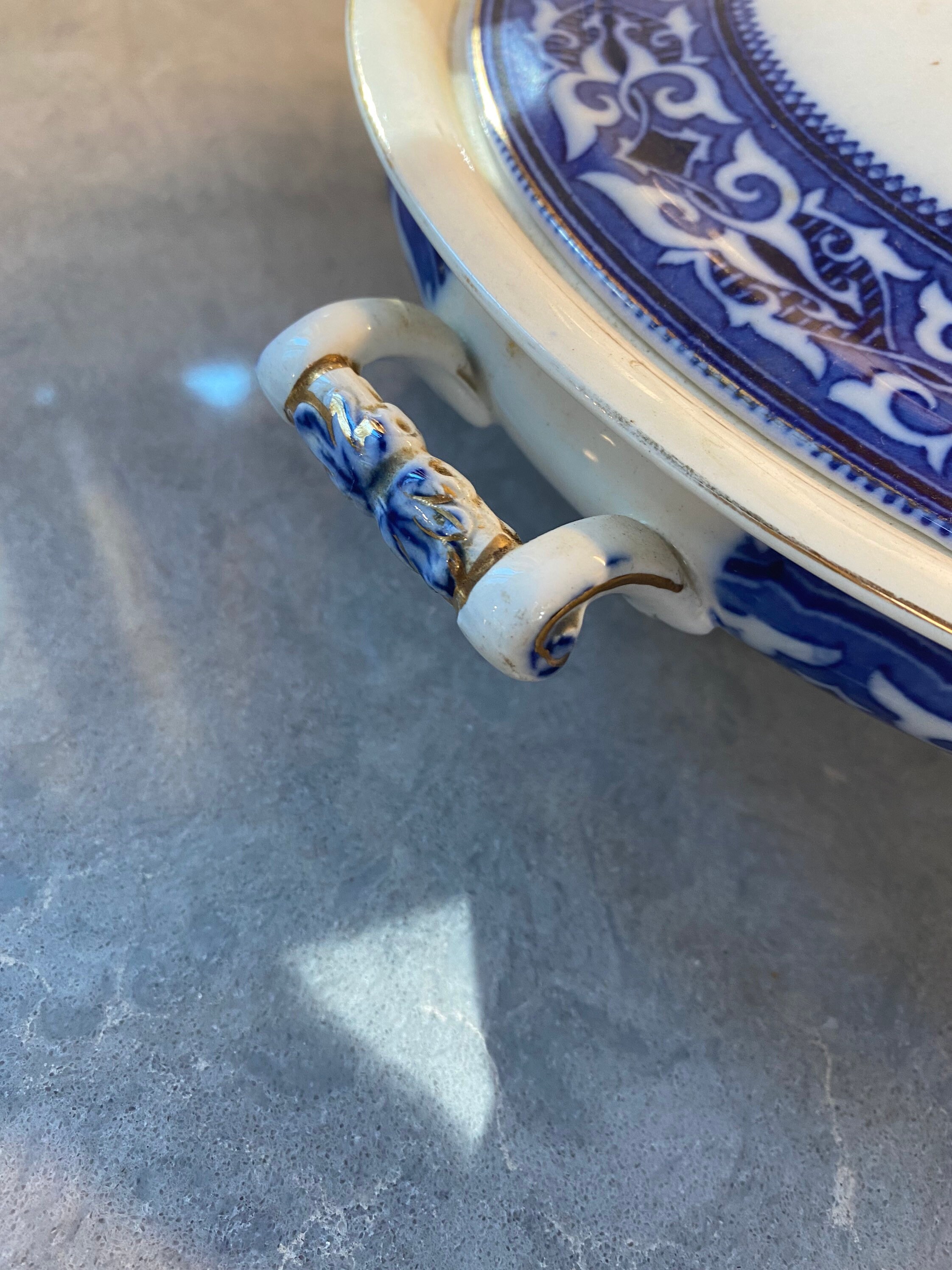 Flow Blue Johnson Bros England Tureen - Etsy