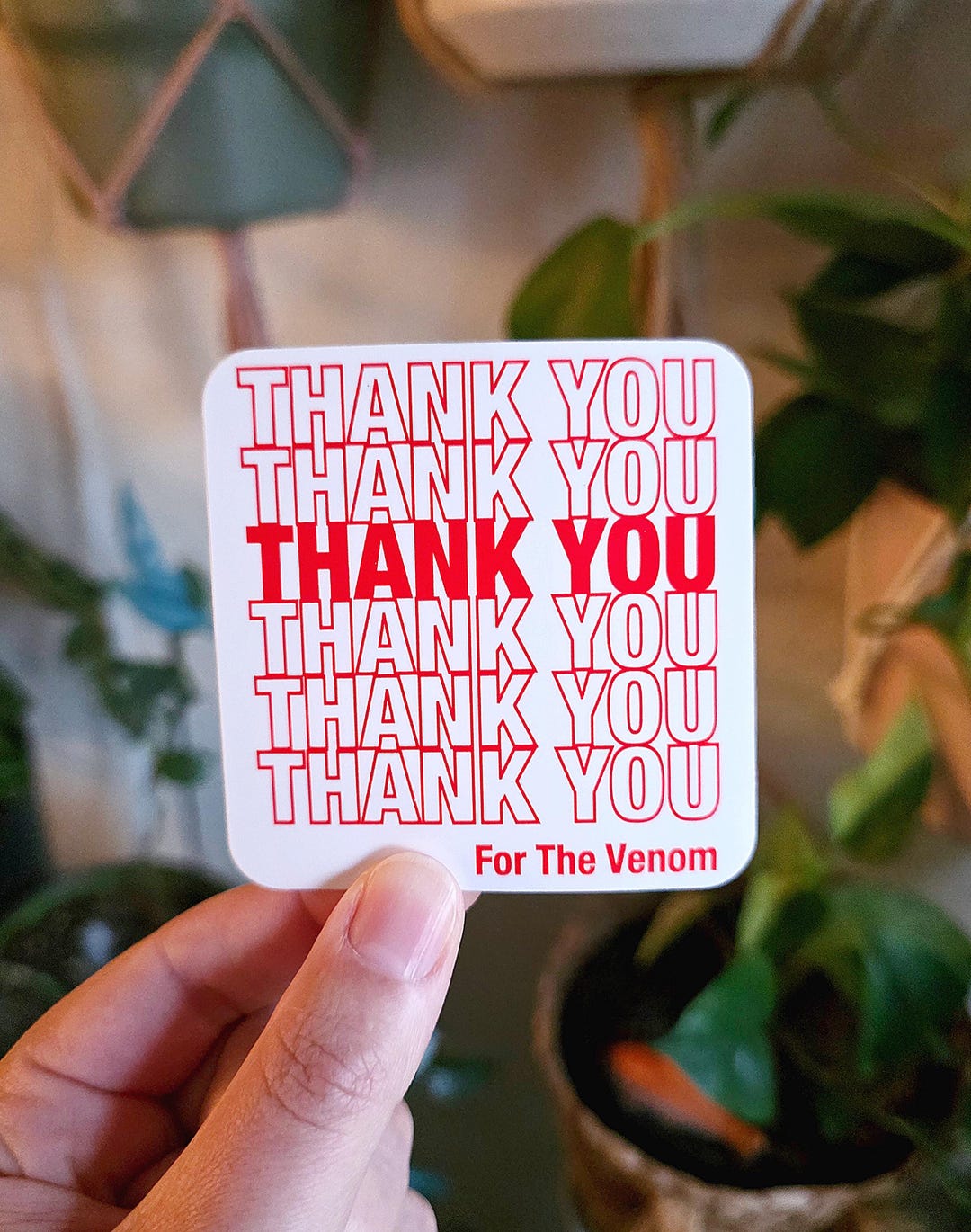 Thank You for the Venom MCR Sticker - Etsy