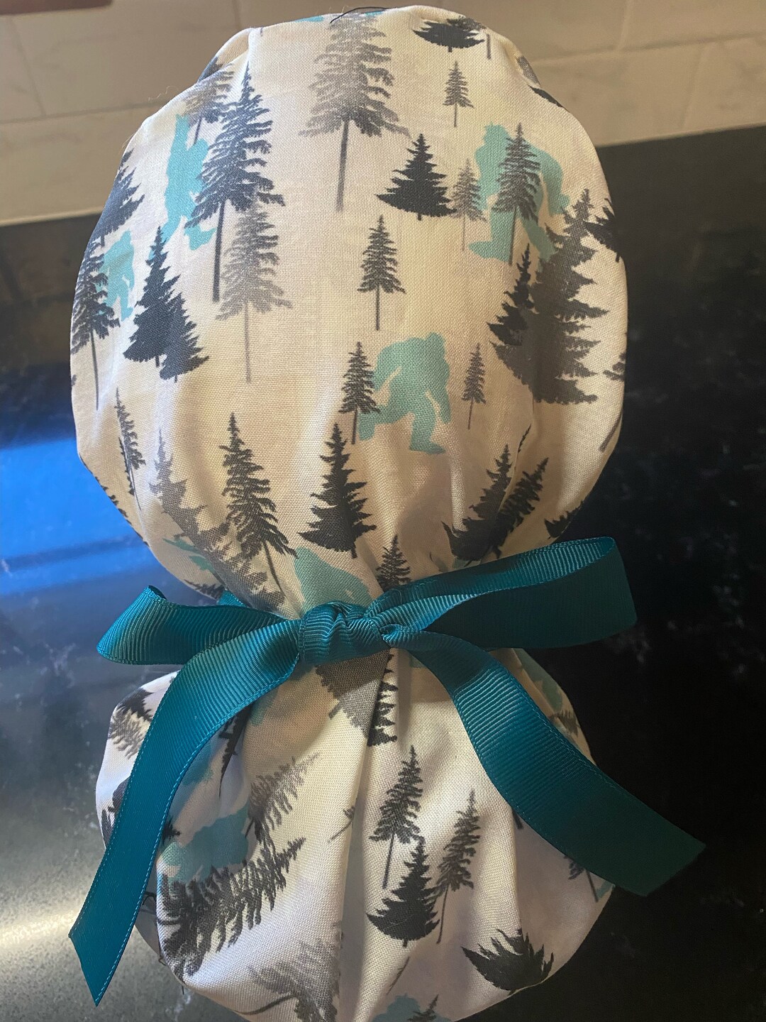 Sasquatch Scrub Cap- Bigfoot Scrub Cap-ponytail Scrub Cap-sasquatch OR ...