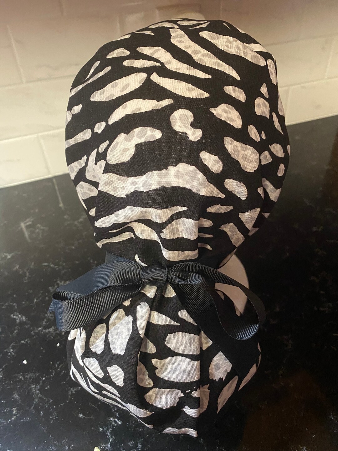 Zebra Print Scrub Hat-zebra Scrub Cap- Zebra Print Surgical Hat- Animal ...