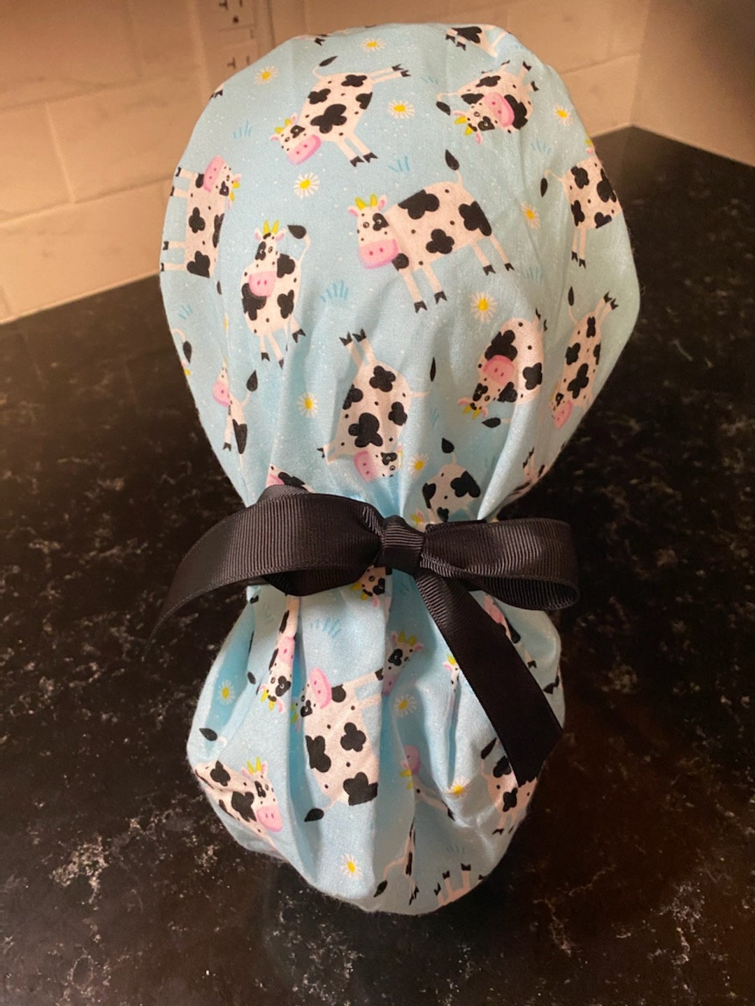 Cow Scrub Hat-cow Scrub Cap -moo Cow Scrub Cap-scrub Cap-women's Scrub ...