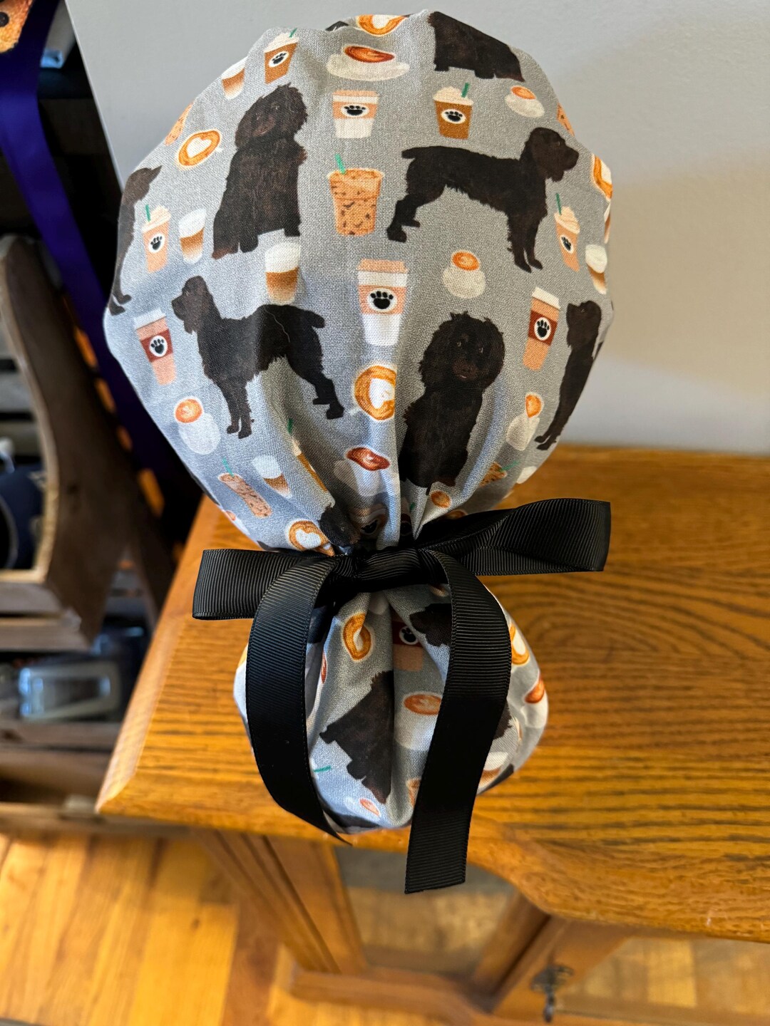Boykin Spaniel Coffee Scrub Cap-boykin Spaniel OR Scrub Cap-ponytail ...