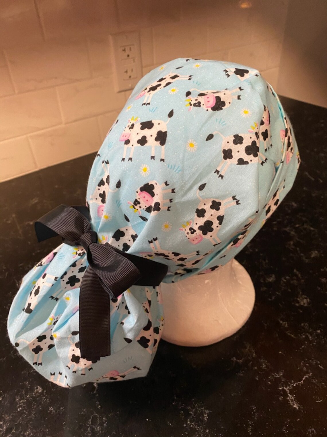 Cow Scrub Hat-cow Scrub Cap moo Cow Scrub Cap-scrub - Etsy