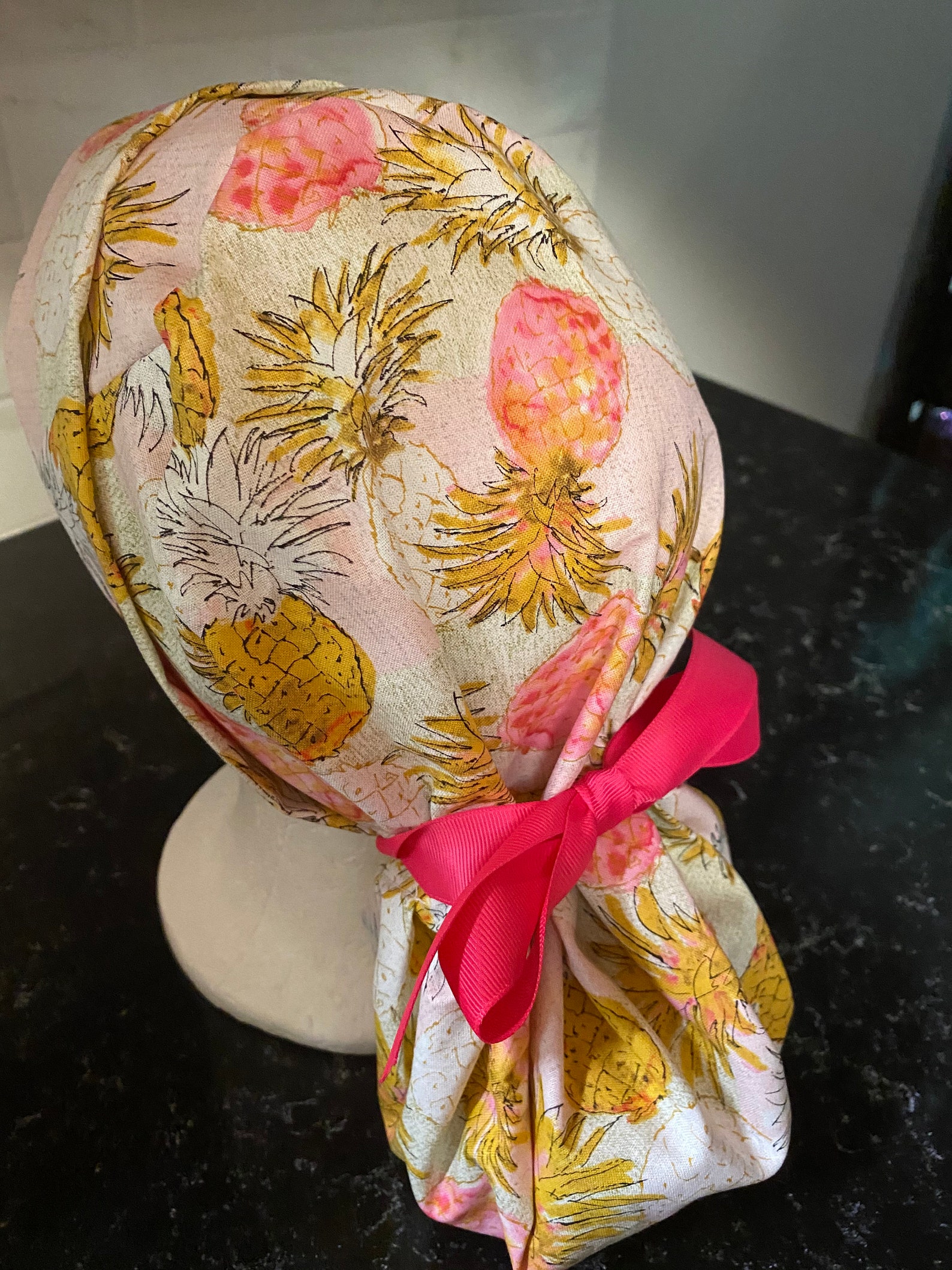 Pineapple Scrub Cap-fitted Ponytail Scrub Hat Pineapple - Etsy