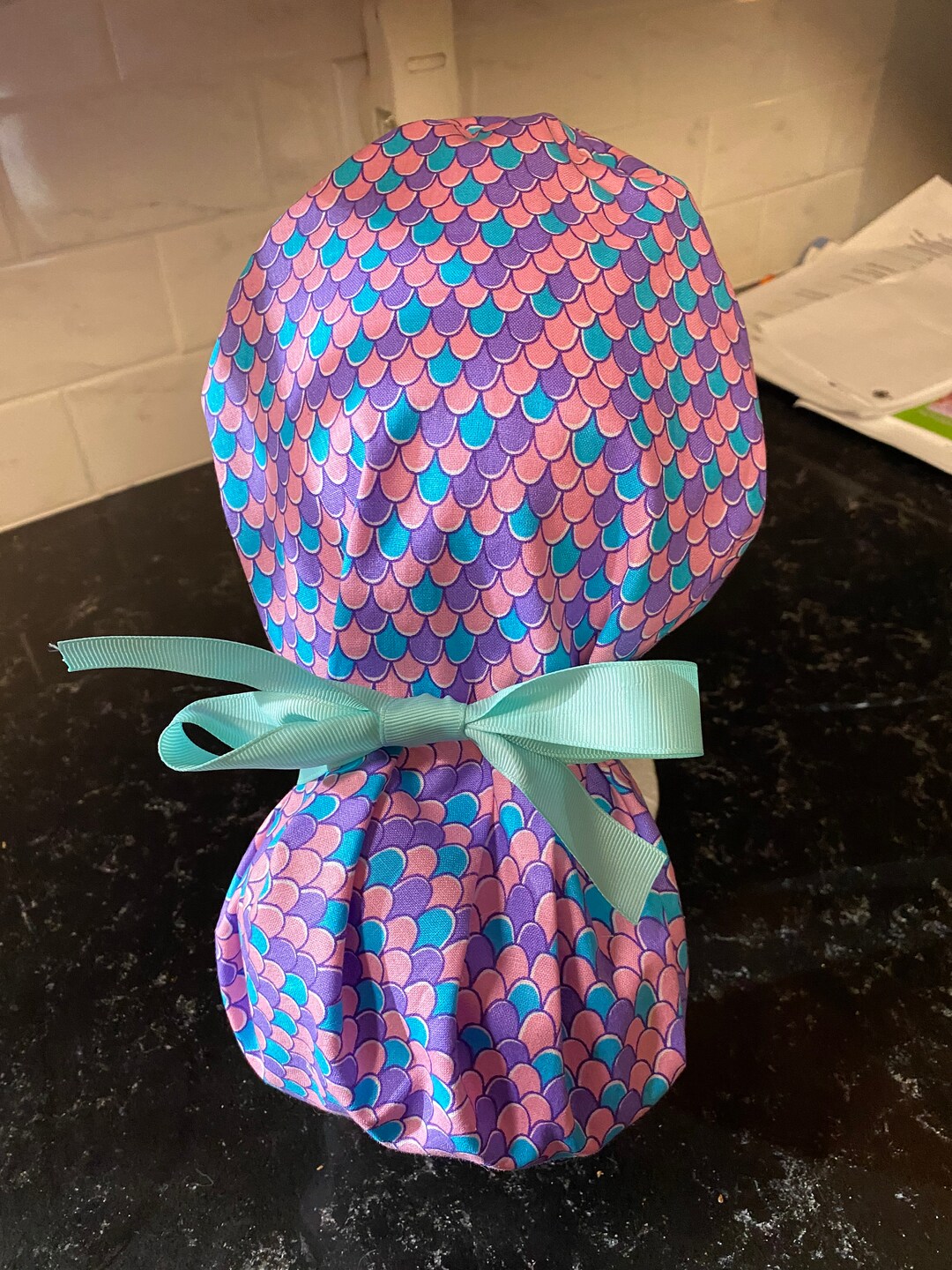 Mermaid Scrub Hat Mermaid Scrub Cap Mermaid Scrub Hat Ponytail-women's ...