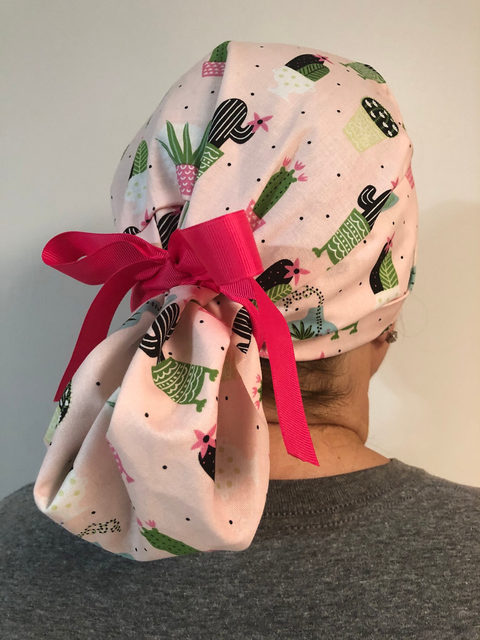 Cactus Ponytail Scrub Hat-ponytail Scrub Hat-cactus Scrub Cap-women's ...