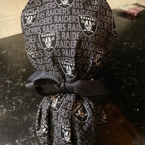 Las Vegas Raiders Scrub Hat Raiders Scrub Cap-nfl - Etsy