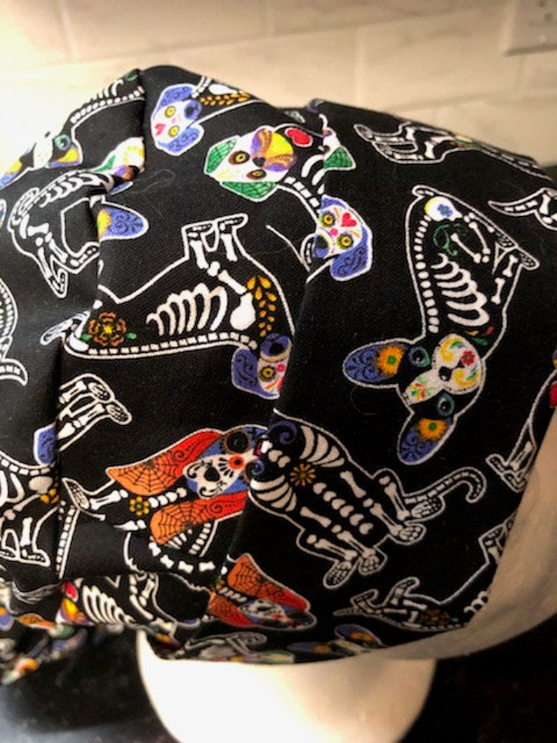 Dog Skeletons Scrub Hat- Dog Skeleton Scrub Cap-surgical Cap-women's ...