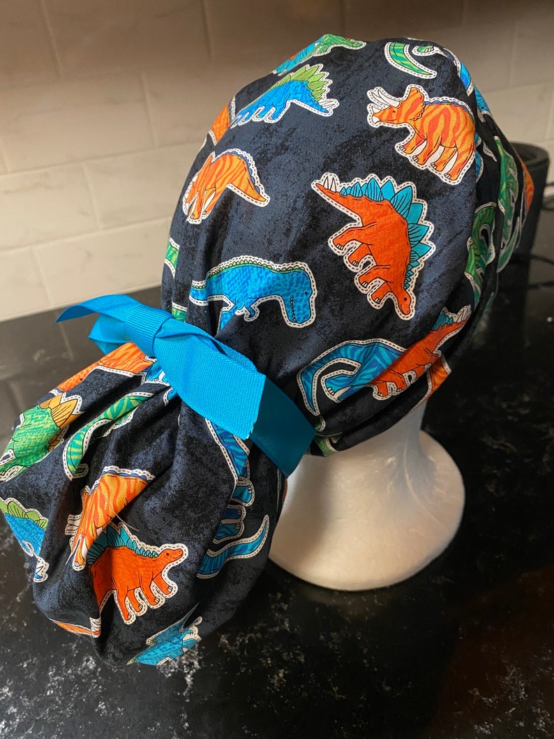 Dinosaur Scrub Hat-dinosaur Scrub Cap Women's Dinosaur - Etsy